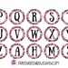 Leopard and Pink Alphabet 1 Inch Bottle Cap Image Craft Circle Supply ...