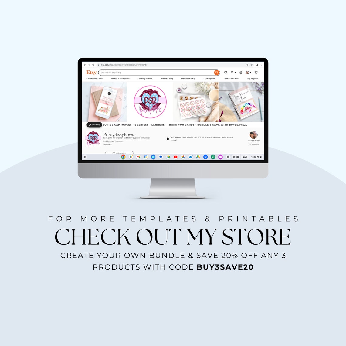 Electronic Thank You Cards With Customizable Text and Coupon Code| Canva Template| Editable ...