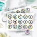 Watercolor Tie Dye Alphabet 1 Inch Bottle Cap Image Craft Circle Supply ...