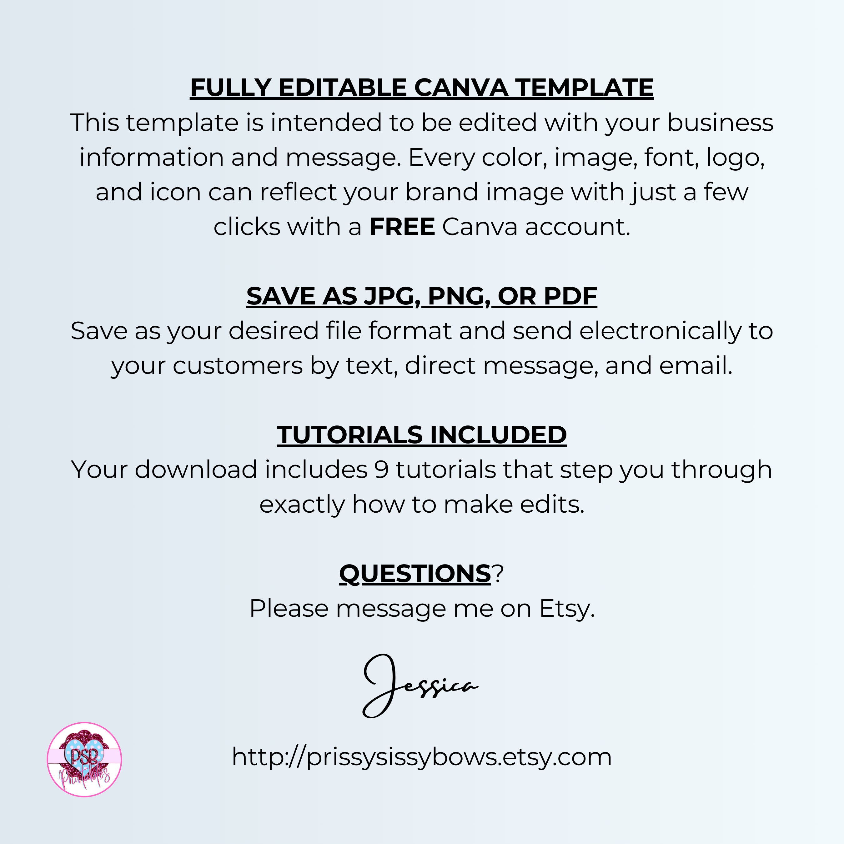 Electronic Thank You Cards With Customizable Text and Coupon - Etsy