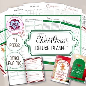 Deluxe Christmas Planner, Printable Pdf With Kid's Xmas Planner ...