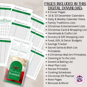 Deluxe Christmas Planner, Printable Pdf With Kid's Xmas Planner ...