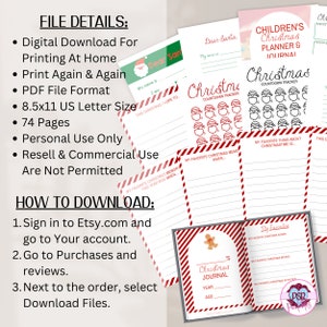 Deluxe Christmas Planner, Printable Pdf With Kid's Xmas Planner ...
