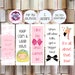 Hair Bow Themed Bookmarks, Set of 5| Bookmarks for Bow and Book Lovers ...