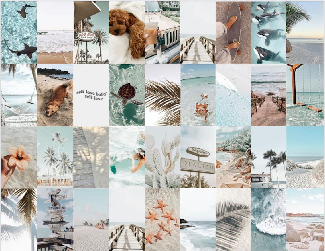Beachy Boho Wall Collage - Etsy