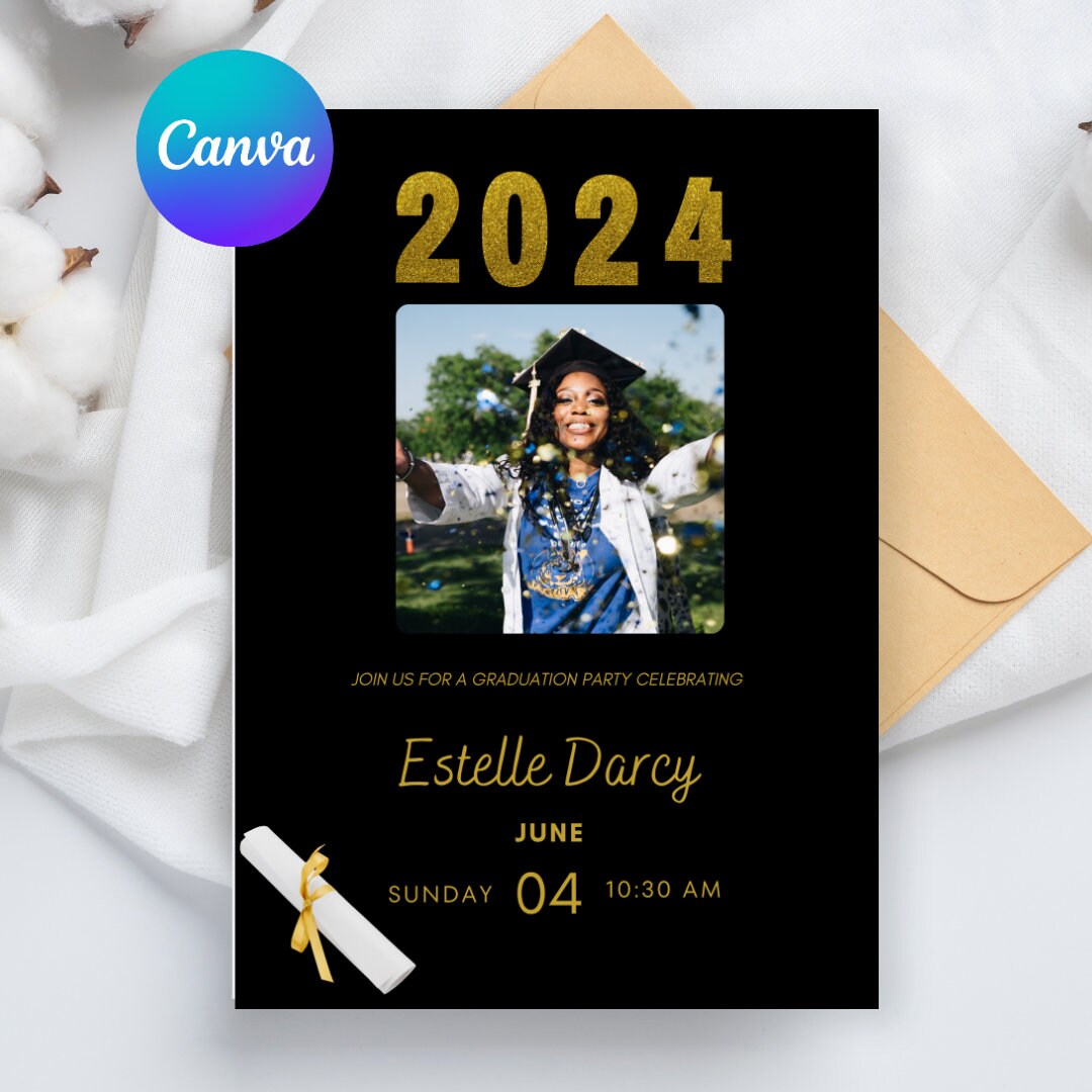 2024 Graduation Party Invitation Celebrate Graduation Day in Style ...