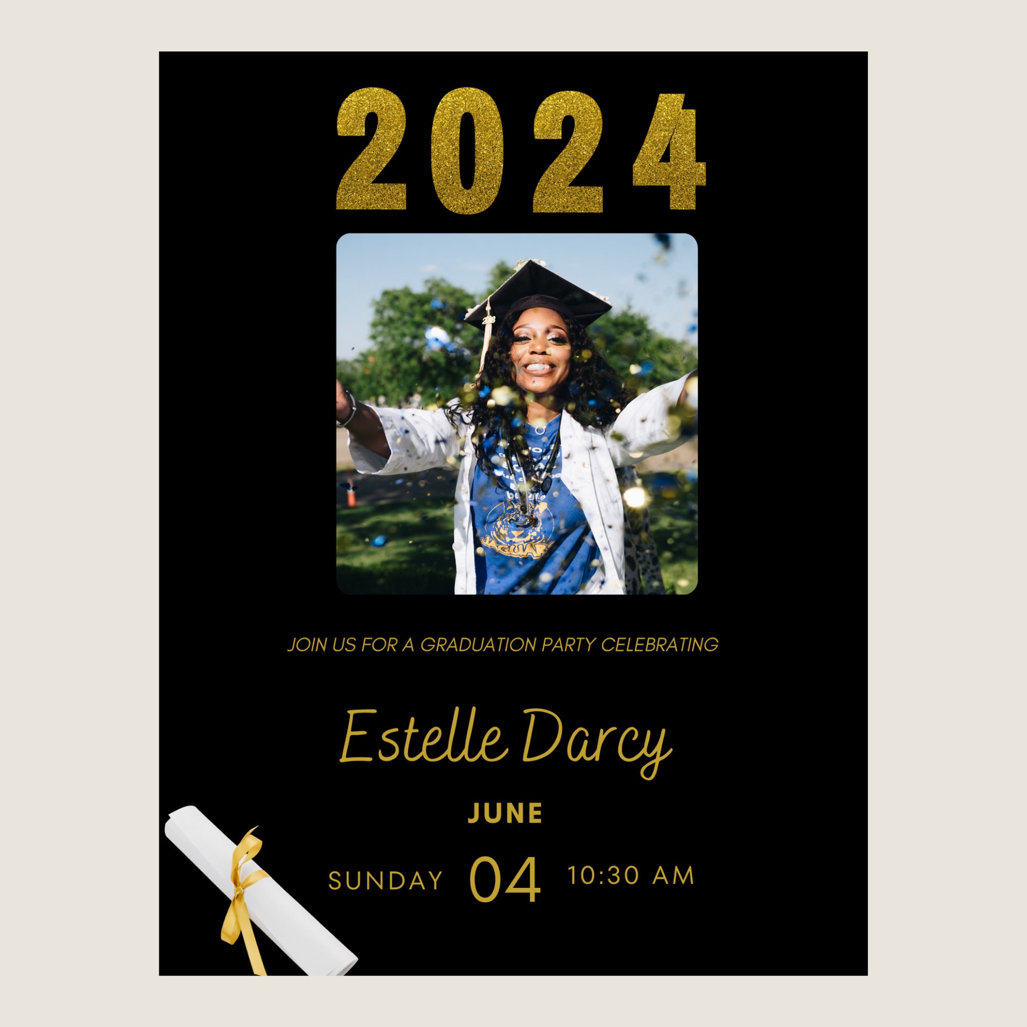 2024 Graduation Party Invitation Celebrate Graduation Day in Style ...