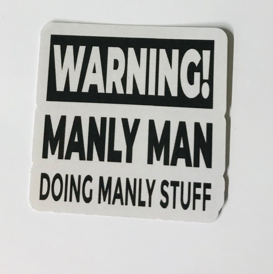 Manly Man decal stickers for packaging order freebies Cricut | Etsy