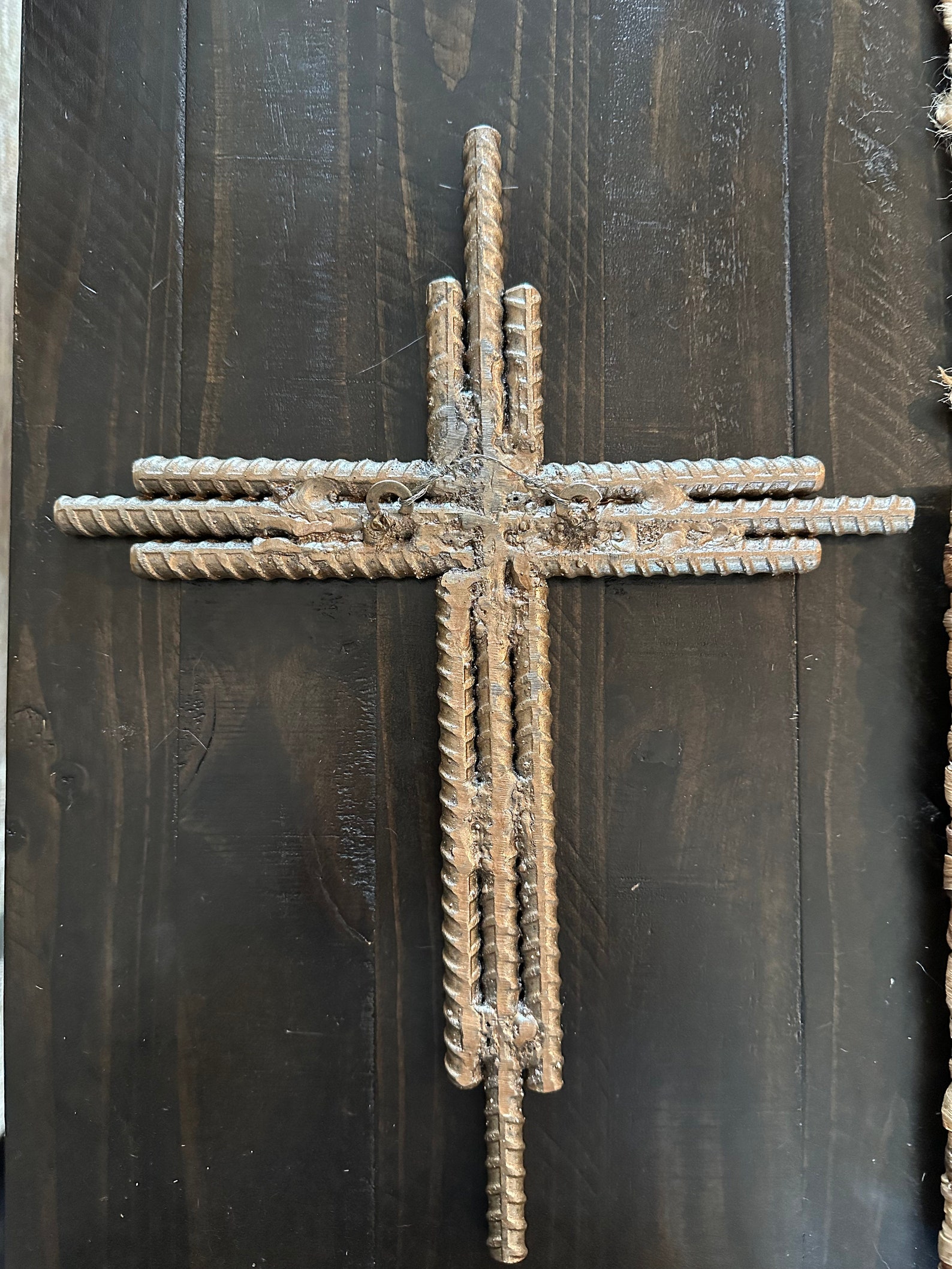 Polished Metal Cross Made From Rebar for Wall Decor - Etsy