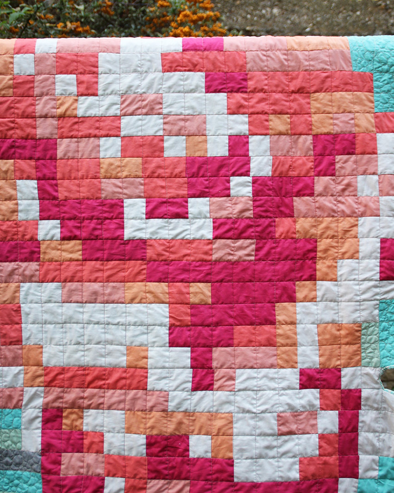 PDF Pattern Instant Download Recollection PIXEL ROSE Modern Quilt by ...