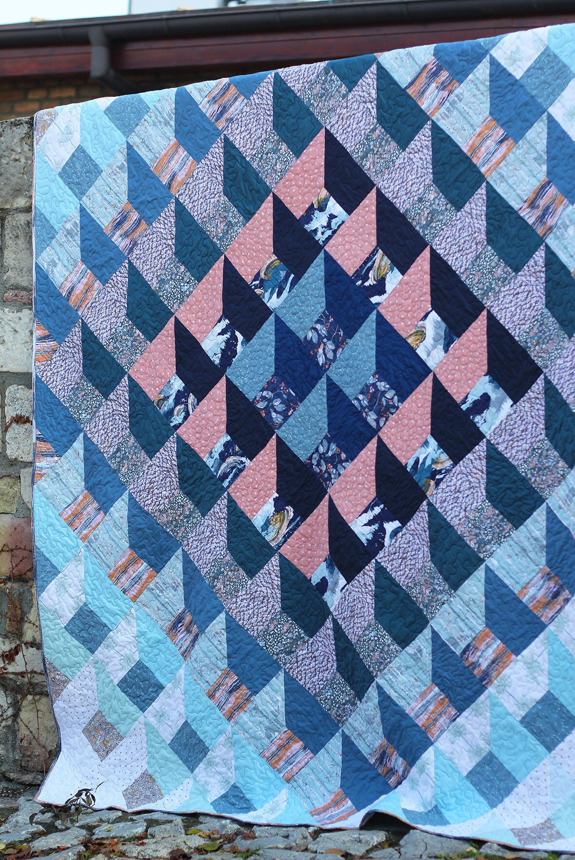 PDF Pattern Instant Download SHADOW MAZE Modern Quilt by | Etsy