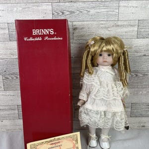 Brinns Collectible Edition Doll “heidi” - No 506 Tags & Certificate of ...