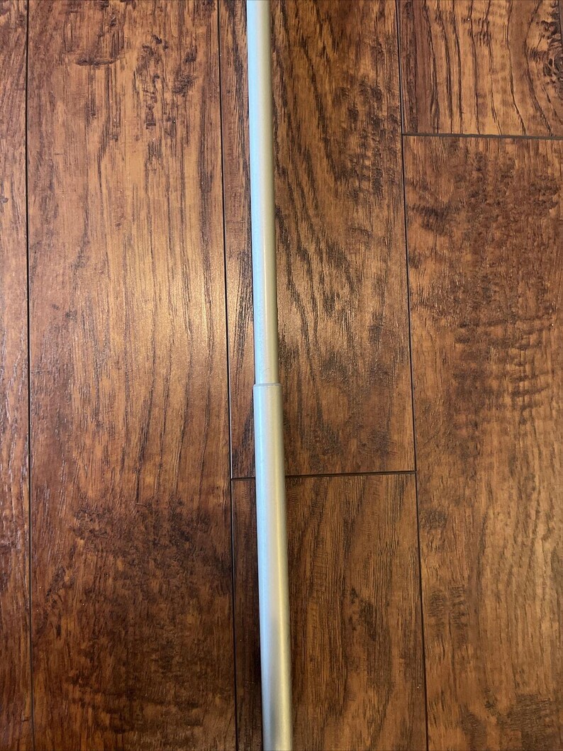 Pewter Curtain Rod W/ Decorative Round Rustic Metal Rod Ends 51-92 - Etsy