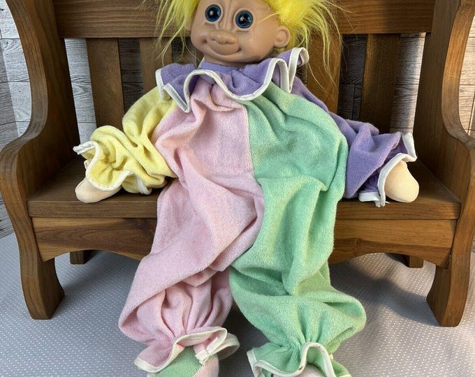Vintage Russ Troll Clown 24” Pajama Bag Doll Jester - Fun - Etsy