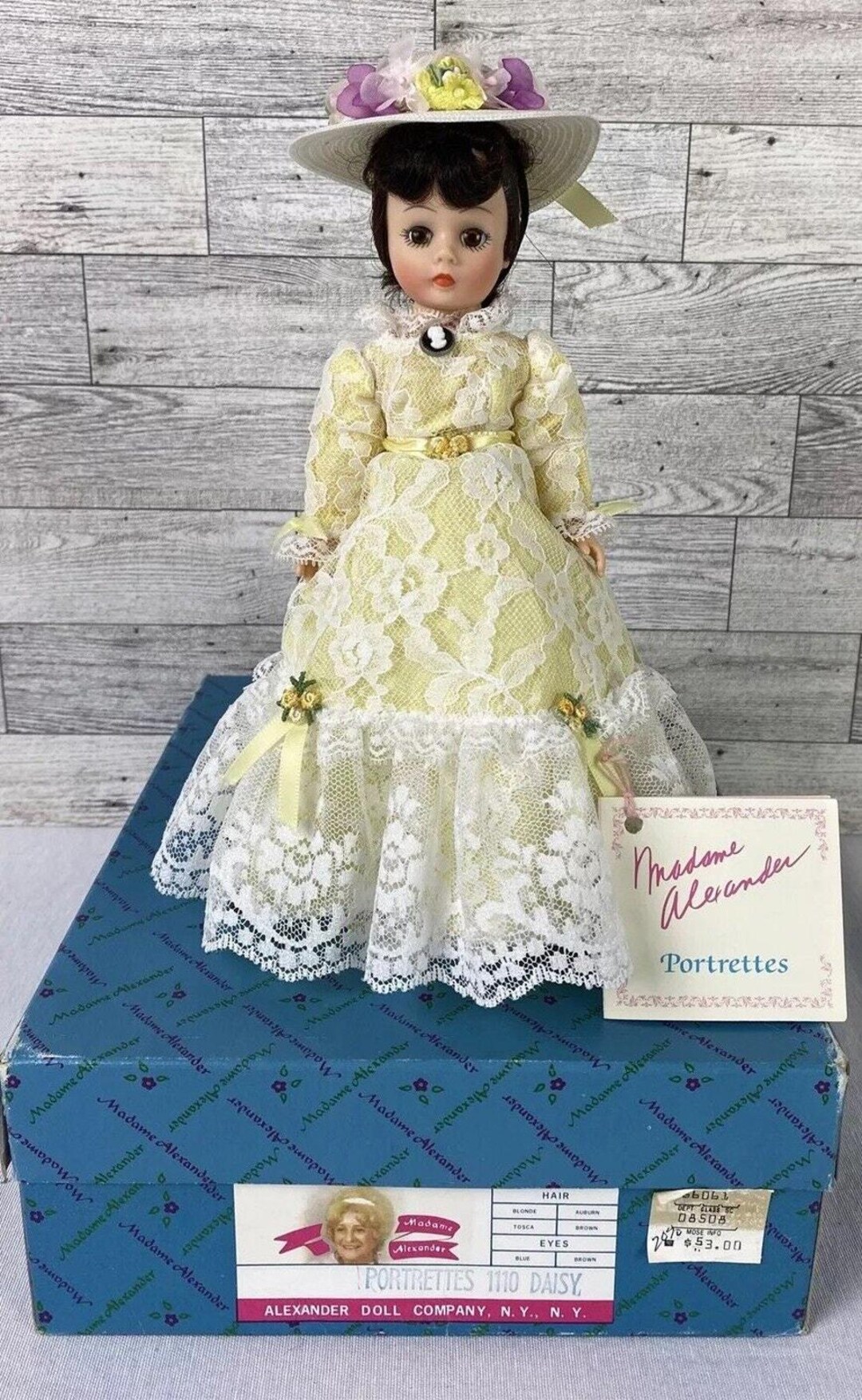 Madame Alexander Portrettes daisy Yellow Dress 10 Cissette Doll W/ Box ...