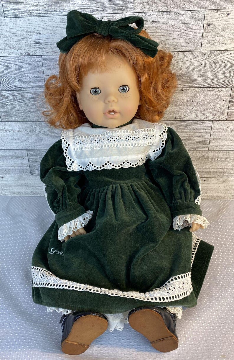 1986 Gotz SYMANTHA Doll Red Hair Green Dress W/ Box Signed Limited ...