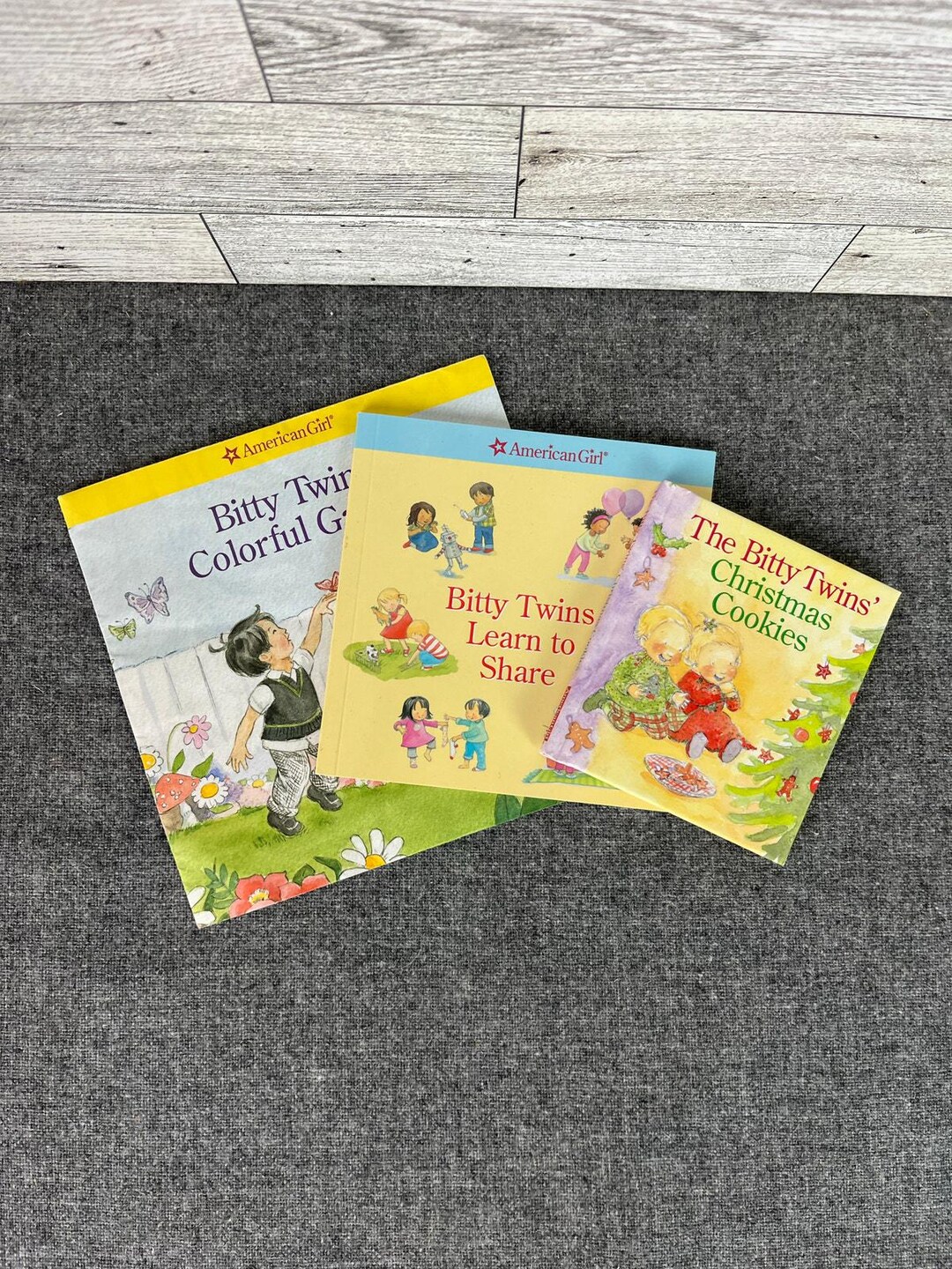 American Girl Bitty Baby Set of Two Story Books and Folded Coloring ...