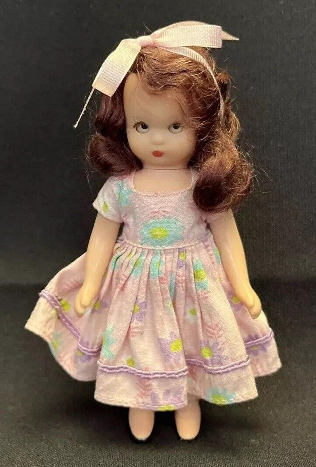 Nancy Ann Little Miss Mother Goose Series Plastic 5.5 Doll in Floral ...