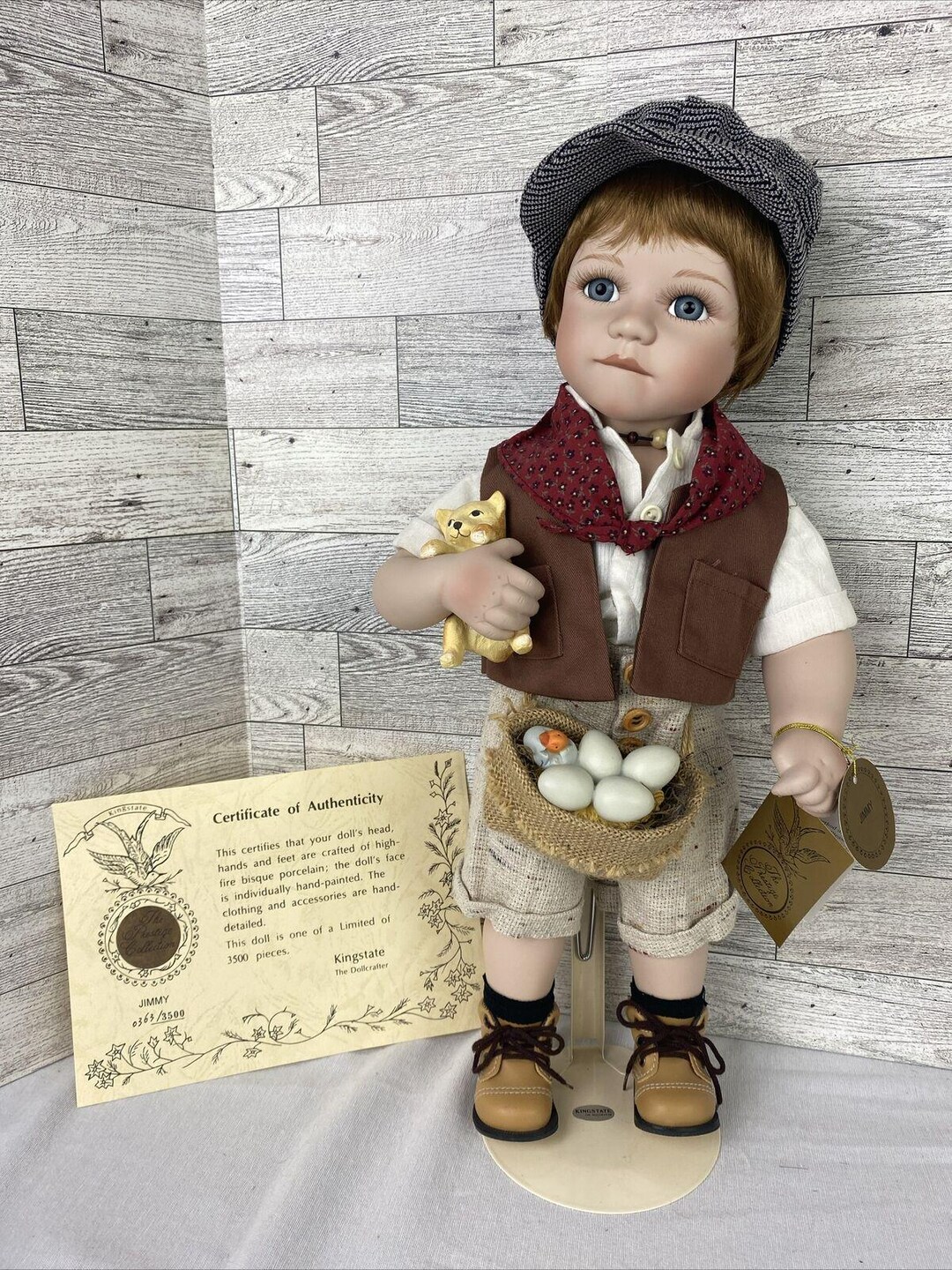 The Prestige Collection JIMMY Doll #0363/3500 Porcelain Original Box ...