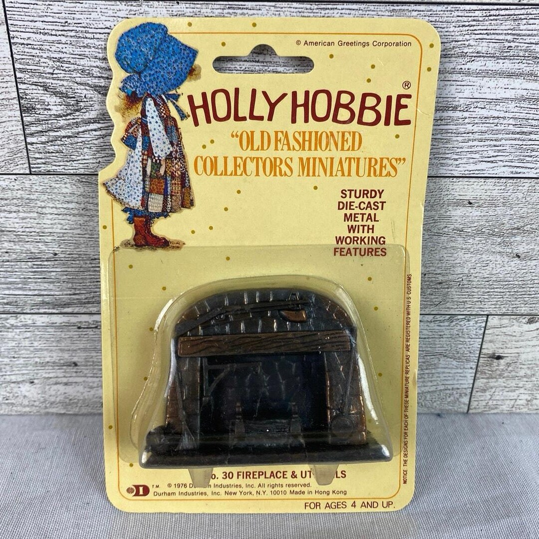 Vintage Holly Hobbie DIECAST Mini Fireplace Utensils METAL No30 NIP ...
