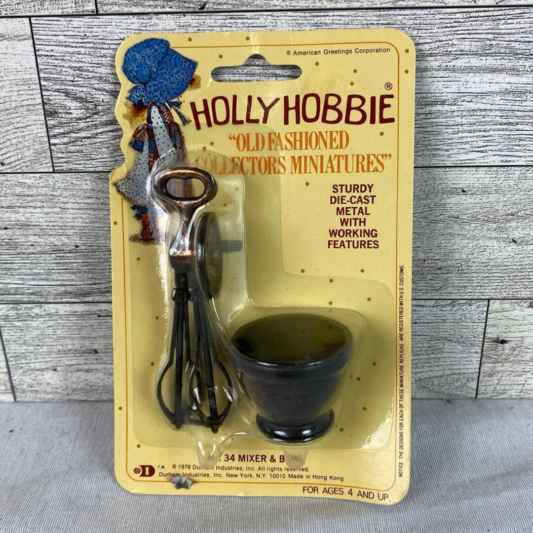 HOLLY Hobbie Metal Mixer MINIATURE 1976 Durham No 34 NIP Die Cast ...
