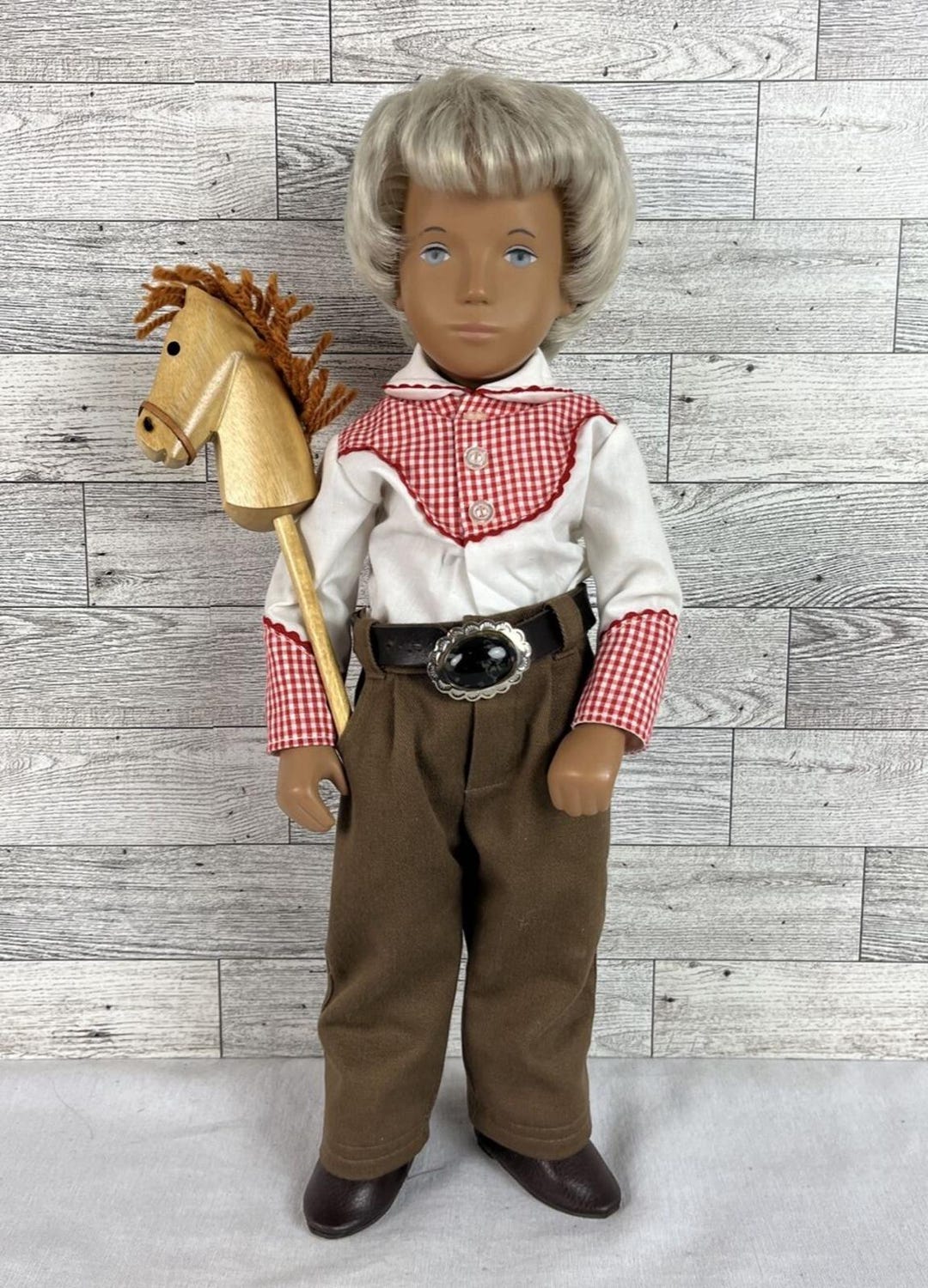 Vintage Gotz Sasha 16 Gregor 1970s Blonde Doll in Western Outfit Boots Horse - Etsy