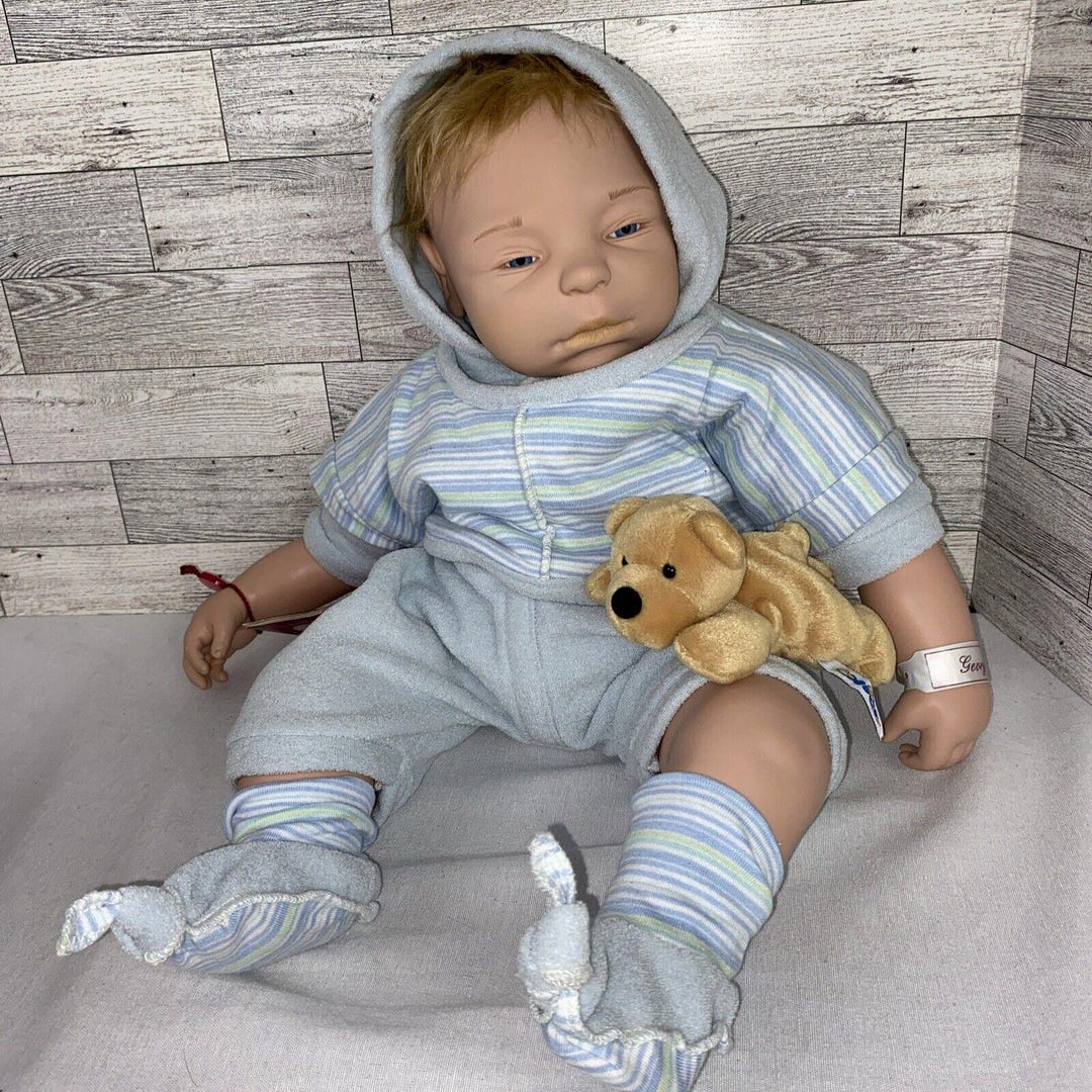 GOTZ Life Size Baby Doll GEORGIE Newborn by Artist Irene Storey Limited ...
