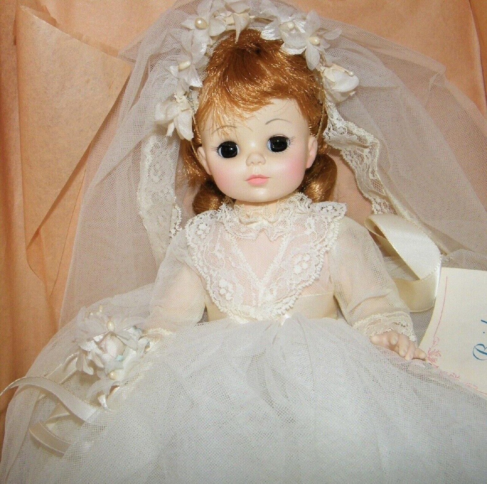 Vintage 1970 Madame Alexander Doll 13 Classic Bride Doll 1570 Auburn ...