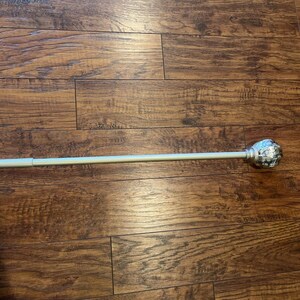 Pewter Curtain Rod W/ Decorative Round Rustic Metal Rod Ends 51-92 - Etsy