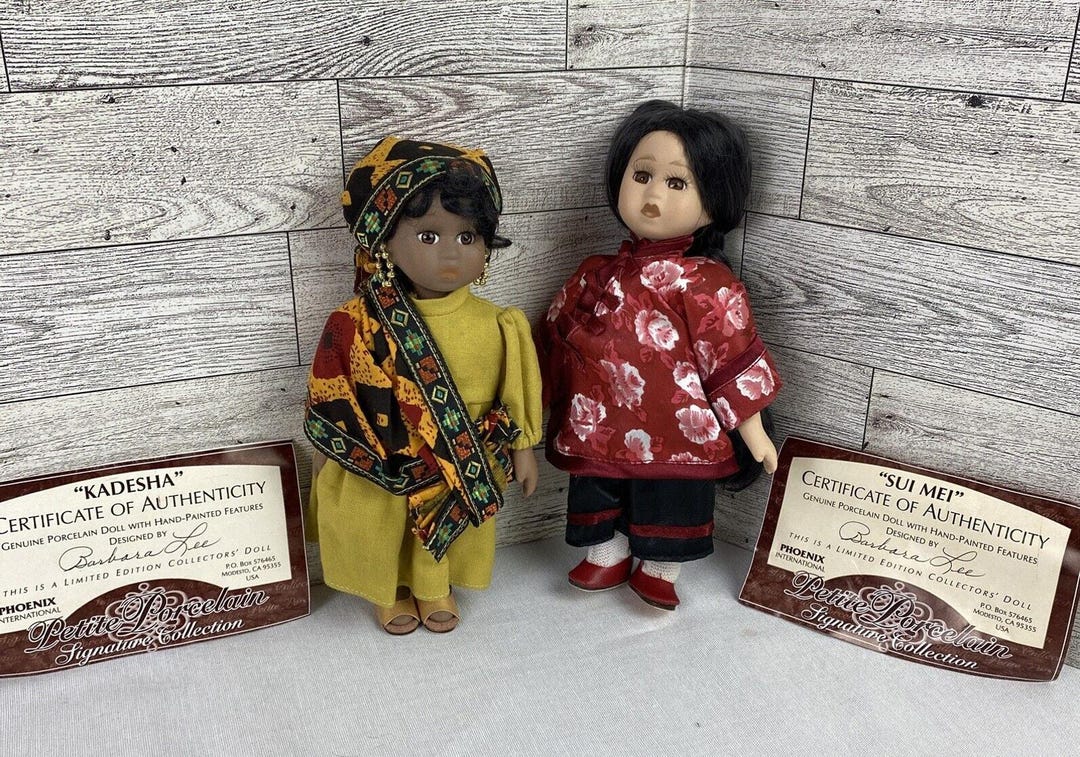 Barbara Lee Petite Porcelain Dolls of the World Lot of 2 “kadesha” “sui ...
