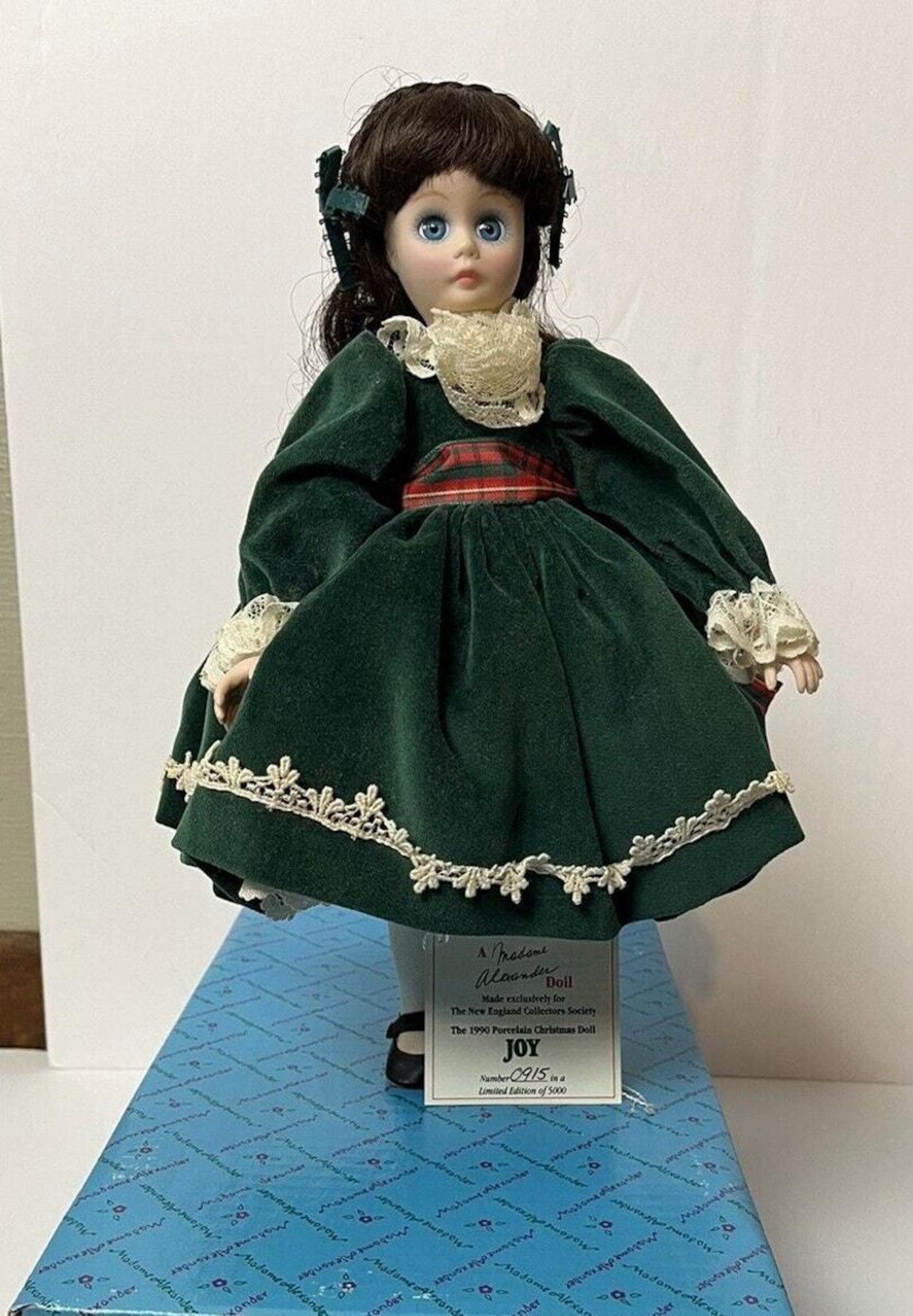 Madame Alexander 1990 Christmas Doll Joy 12” Limited Ed #950/5000 Box ...