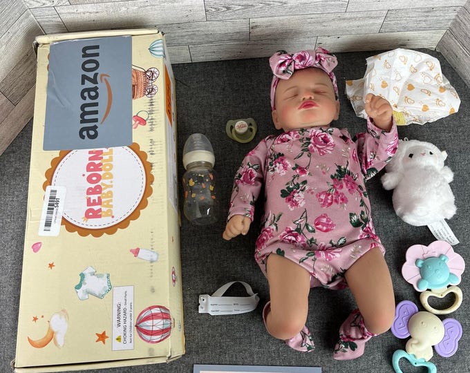 Reborn Baby Girl LUXURY NEWBORN DOLL 16in Full Box Set Realistic ...
