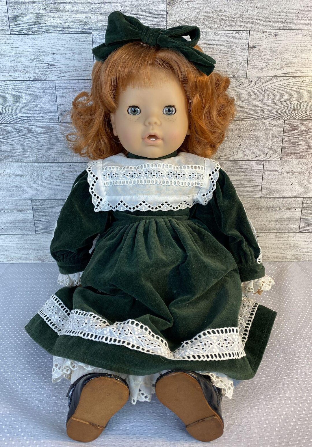 1986 Gotz SYMANTHA Doll Red Hair Green Dress W/ Box Signed Limited ...