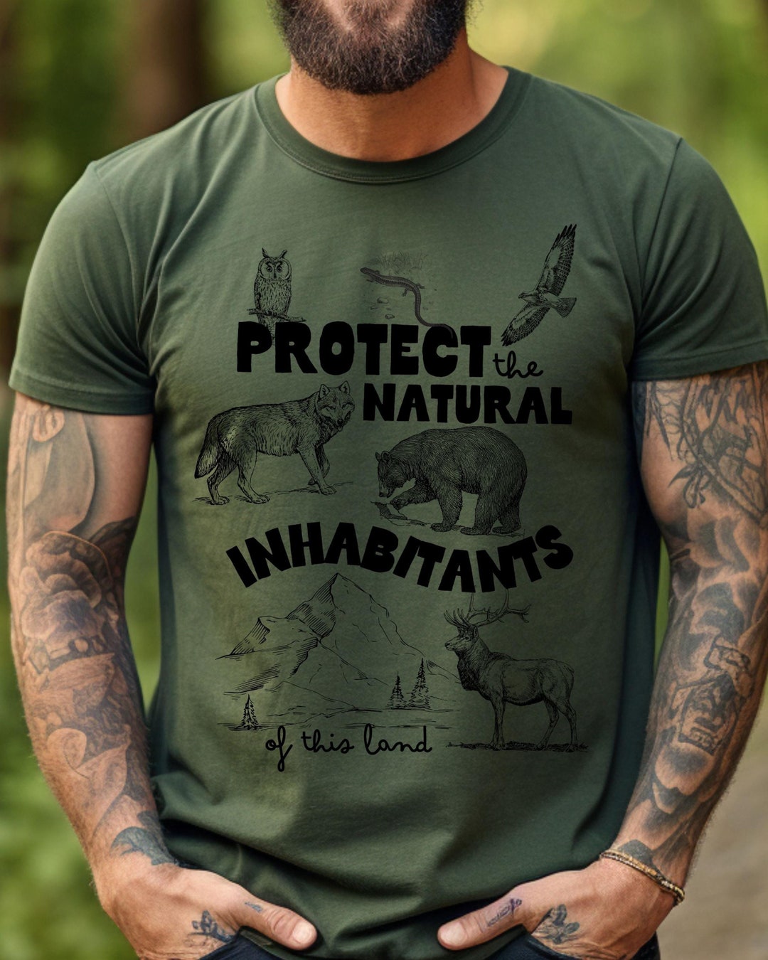 Protect the Natural Inhabitants of This Land Shirt, Respect the Locals ...