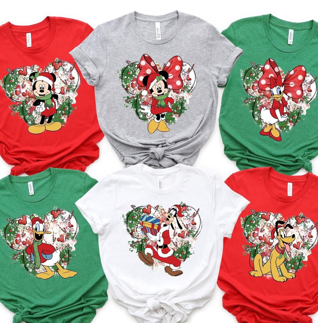 Mickey Christmas Shirt, Mickey Minnie Christmas Tshirt, Disney ...