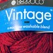 Berroco Vintage Yarn ....deep Red Yarn...machine Washable Yarn ...