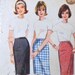 60s Proportioned Skirts Sewing Pattern Butterick 3144 Waist 32 Hip 42 ...