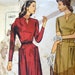 Vintage 1950s Dress Sewing Pattern Simplicity 1407 Misses' Dress Size ...