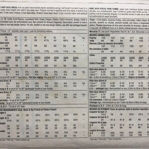 Women's Two Piece Dress Sewing Pattern...simplicity 9124 Size 18W-24W ...