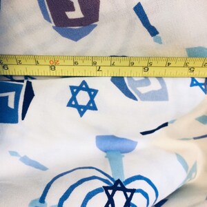 Hanukkah Menorah Judaic Fabric by the Half Yard days of Light Alexander ...