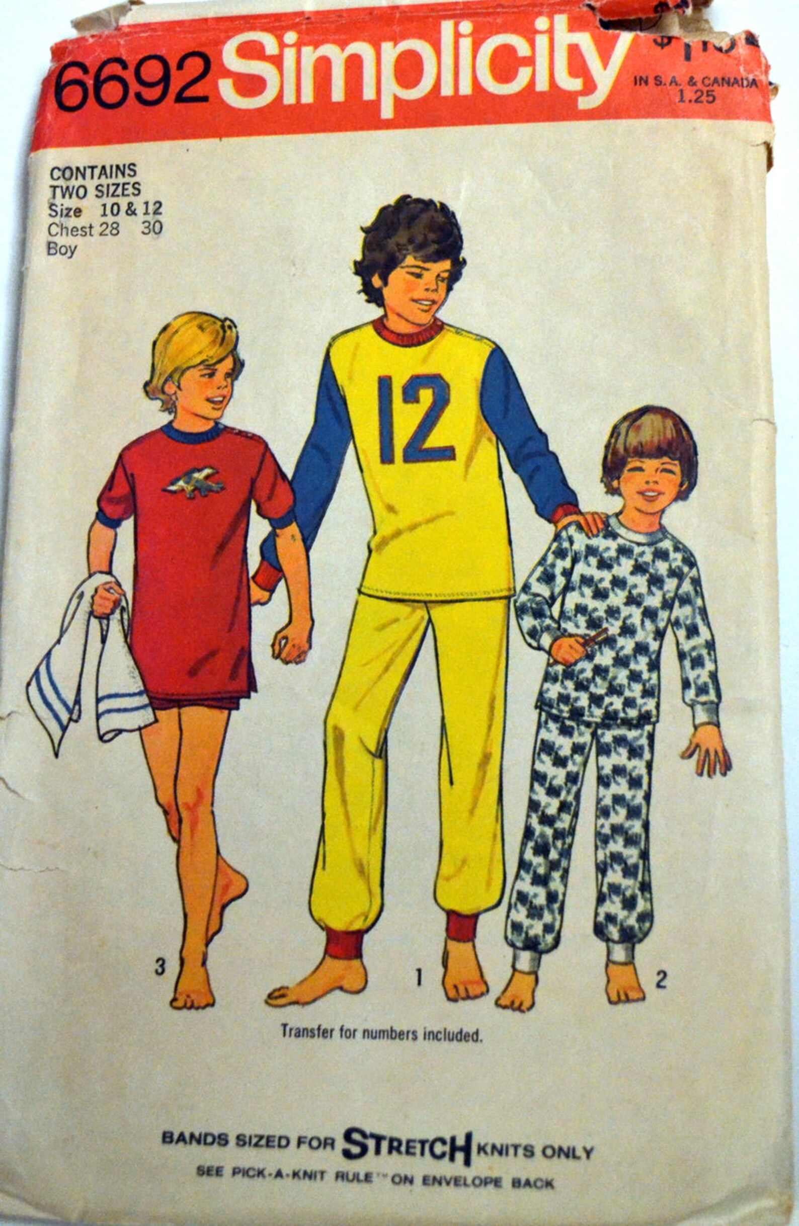 Boys Pajamas Sewing Pattern Simplicity 6692 Boys' Pajamas - Etsy
