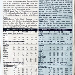 Girls' Jacket, Jumper, Skirt, and Pants Sewing Pattern Butterick 6286 ...