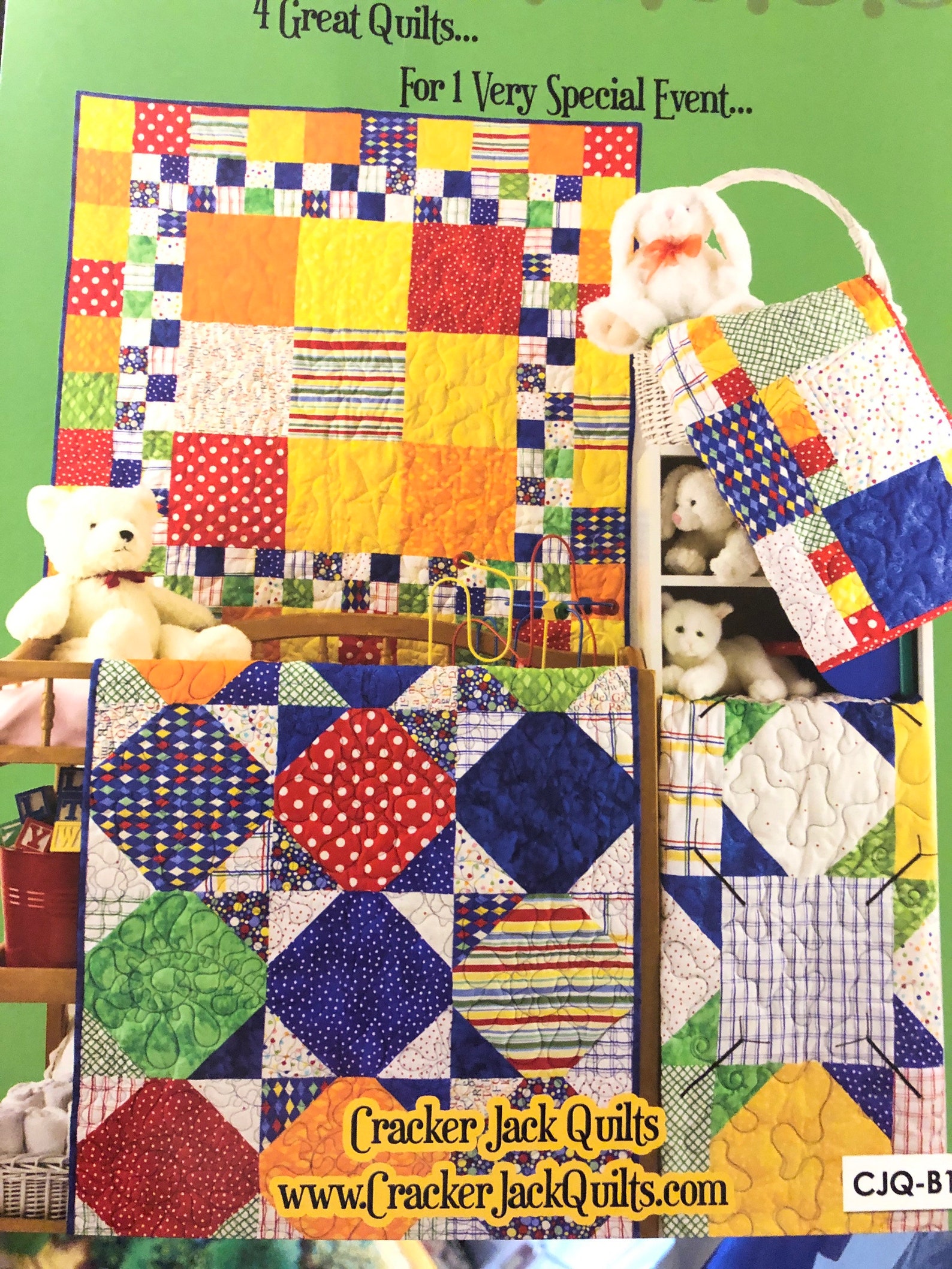 Baby Fats Baby Quilting Pattern Book....cracker Jack Quilts...4 Quilts ...