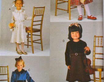 Sewing Pattern Butterick 4117 Flower Girl Dress Pattern Uncut Complete ...