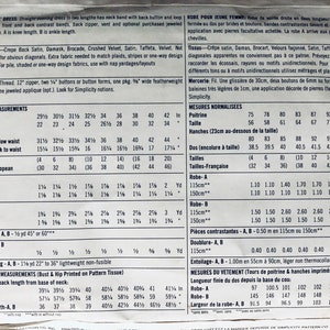 Misses' Evening Gown Sewing Pattern Simplicity 9262 Jessica Mcclintock ...