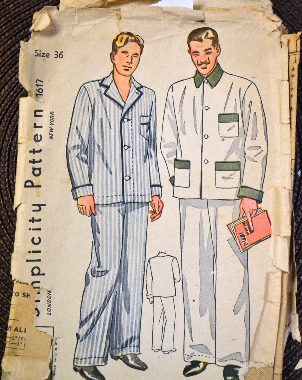 Men's Pajamas Sewing Pattern....vintage 1930s Simplicity - Etsy
