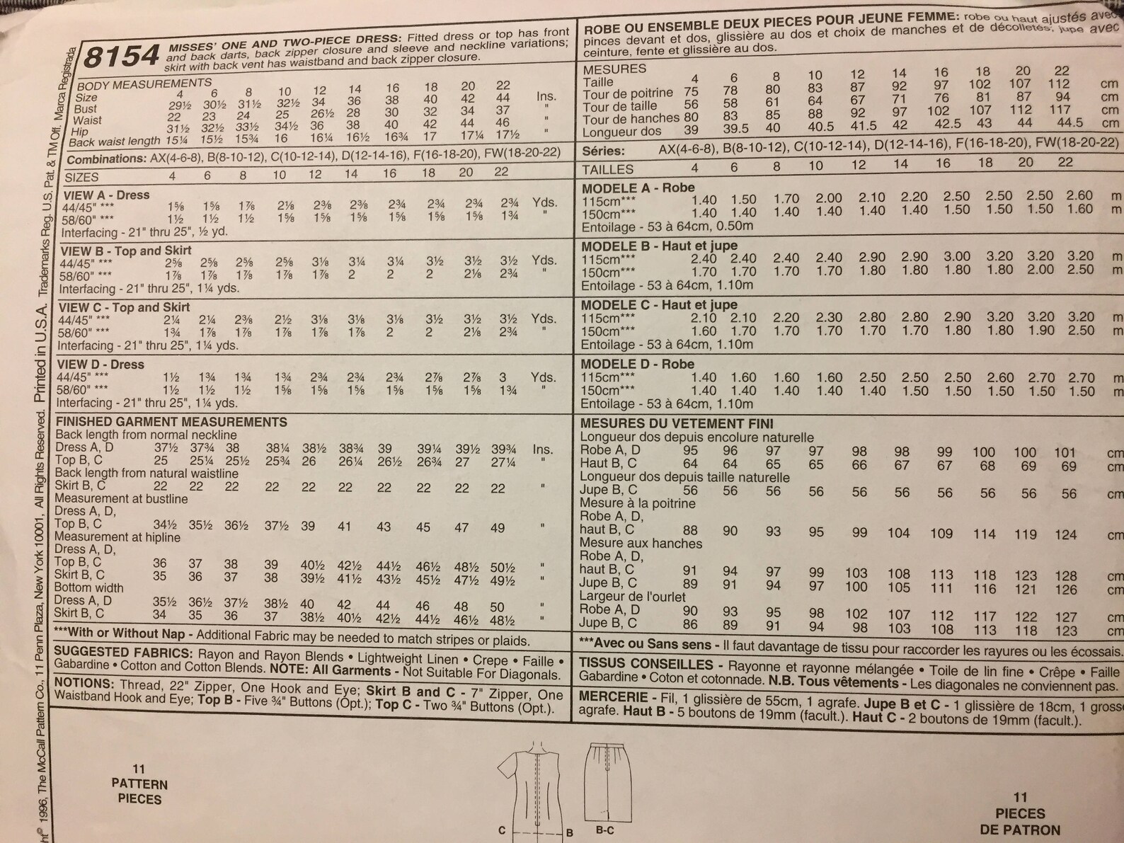 Misses's 2 Hour Dress Sewing Pattern....mccall's - Etsy