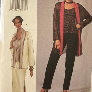 Misses' Jacket Camisole Skirt and Pants Sewing Pattern | Etsy