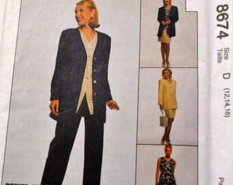 Misses' Pullover Blouses Sewing Pattern Mccall's 7198 Misses' Size 16 ...