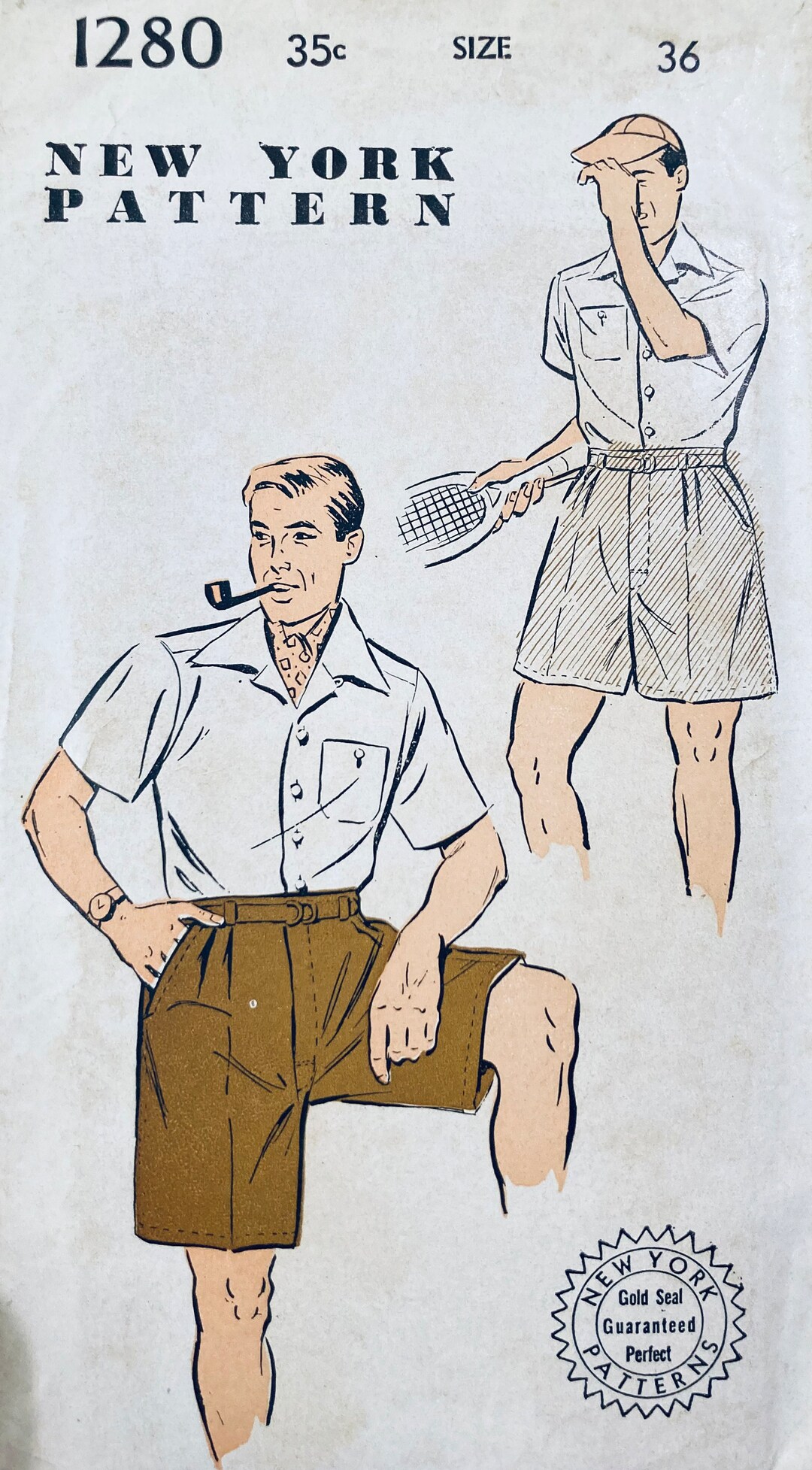 Men's Sports Shorts Sewing Pattern Louise Scott New York Pattern Men's ...